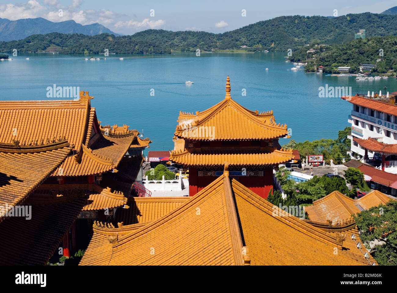 Taiwan, Wen Wu Temple, Sun Moon Lake Stock Photo - Alamy