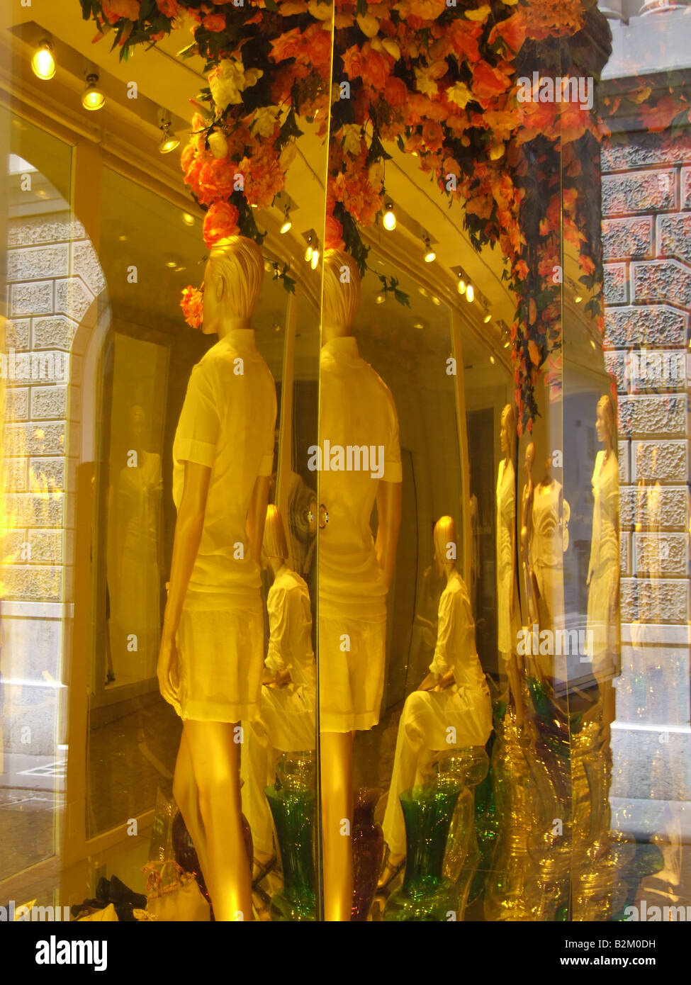 abstract women mannequins reflections shop window Stock Photo - Alamy