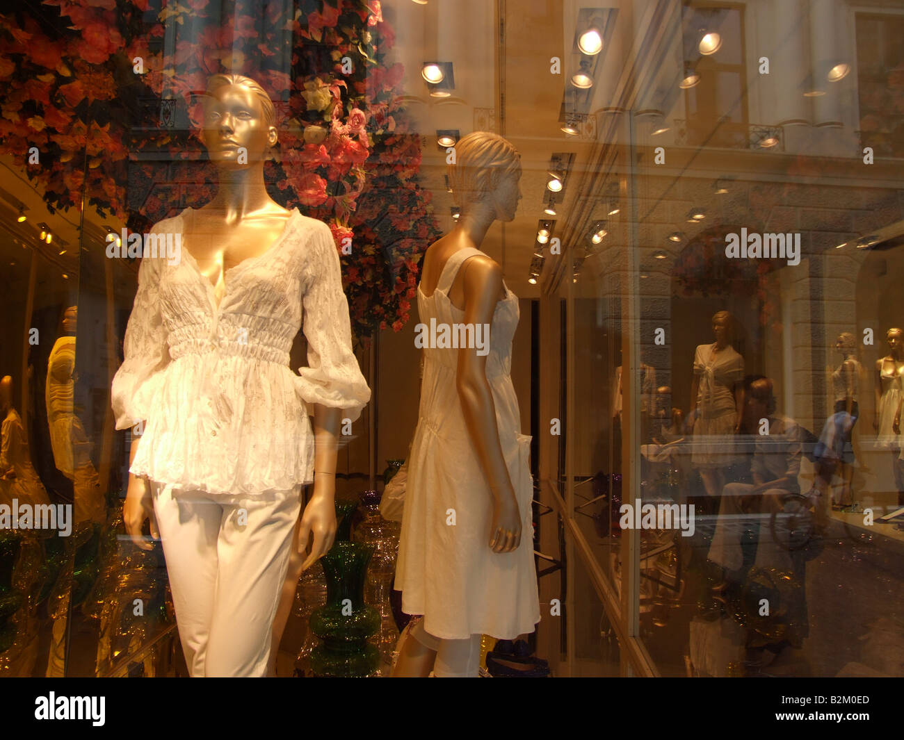 abstract women mannequins reflections shop window Stock Photo - Alamy