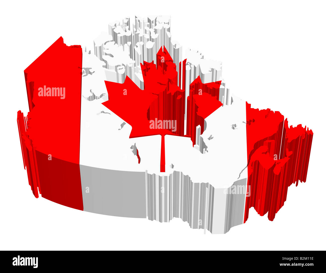 map and flag of canada Stock Photo - Alamy