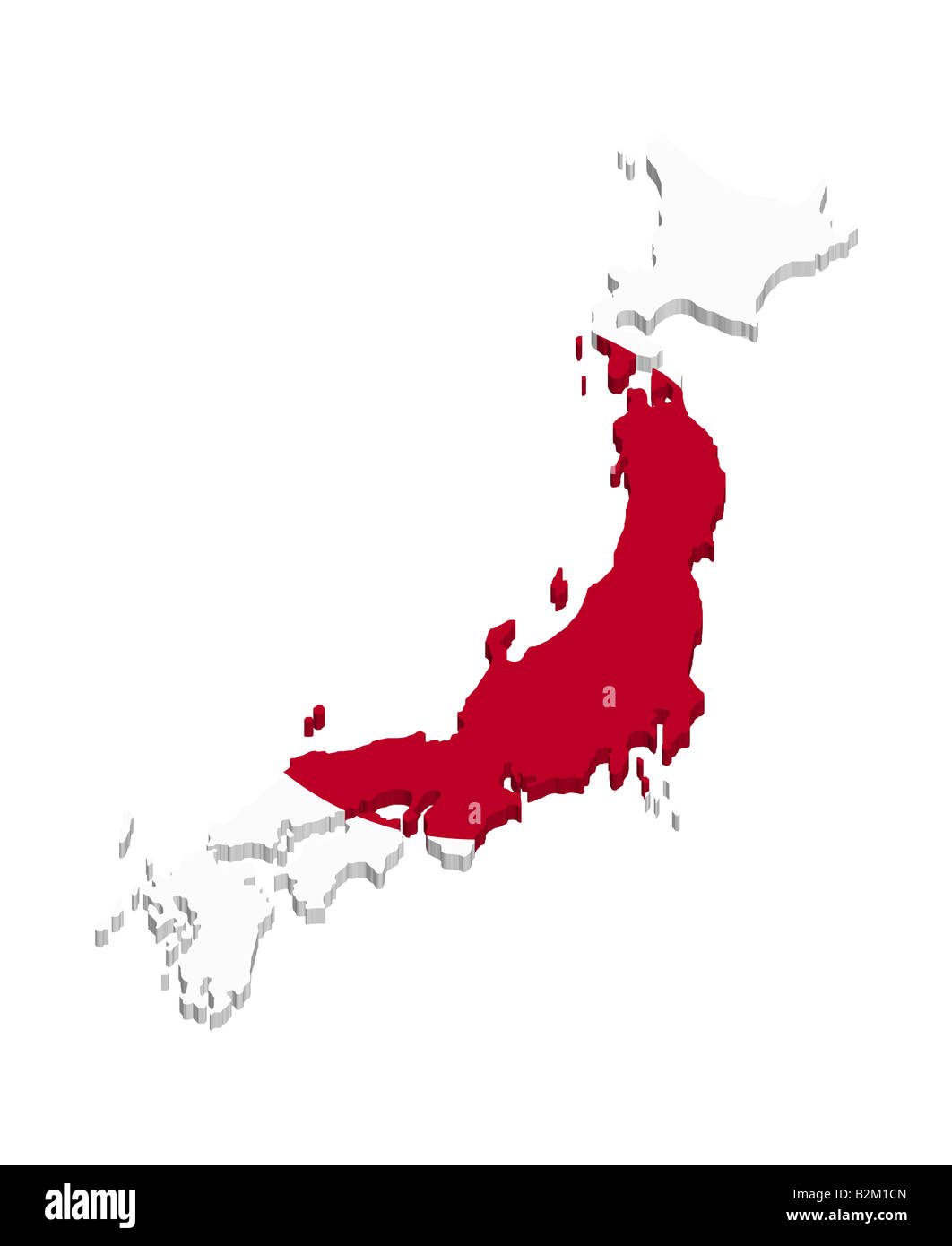 map and flag of japan Stock Photo - Alamy