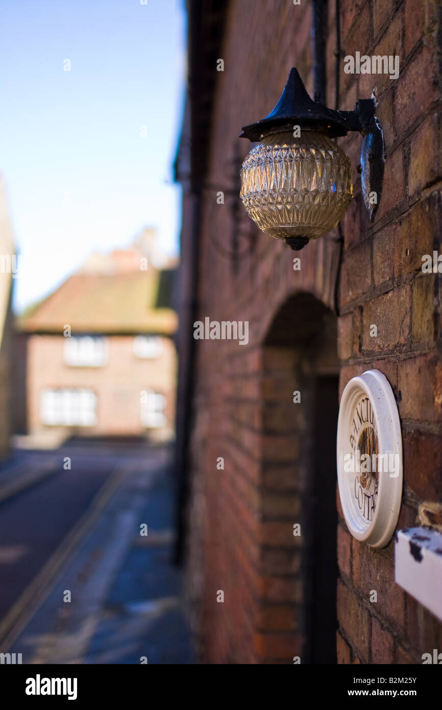 Lantern outside front door Stock Photo - Alamy