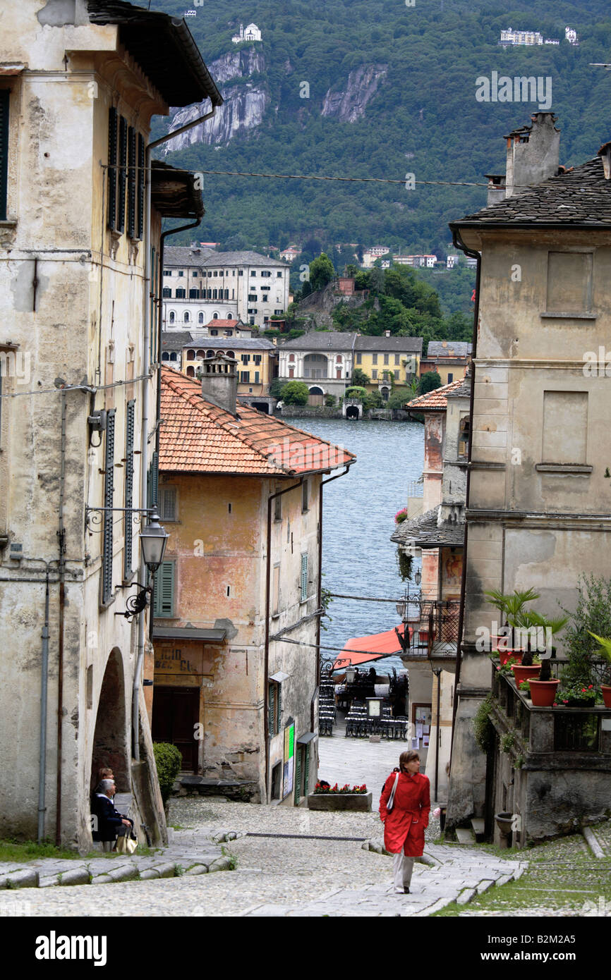 The little town of Orta, Orta Lake, Italy Stock Photo - Alamy