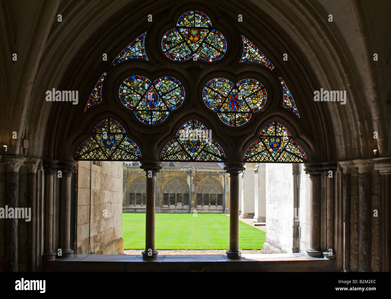 London the Westminster abbey cloister Stock Photo - Alamy