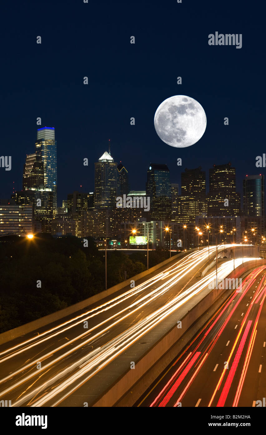 Skyline highway 76 schuylkill expressway hi-res stock photography and ...