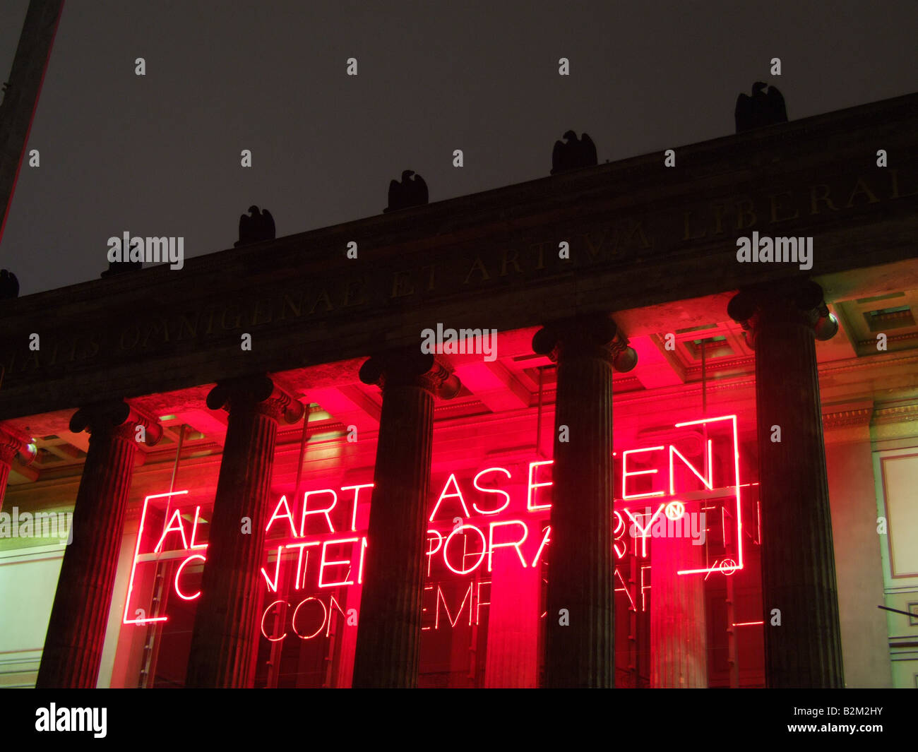 night colonnade at old altes museum, berlin Stock Photo - Alamy