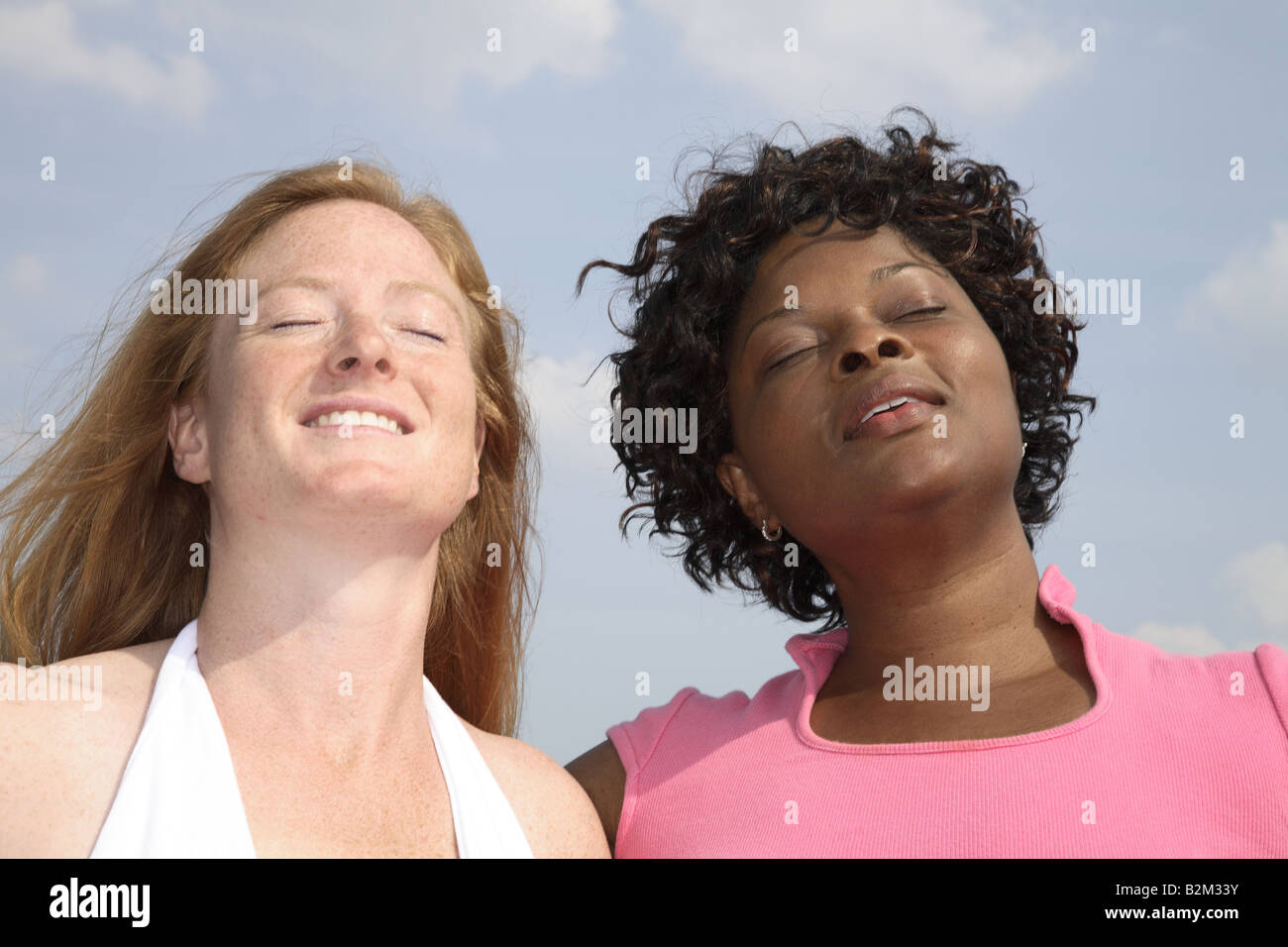 two women portrait Stock Photo - Alamy