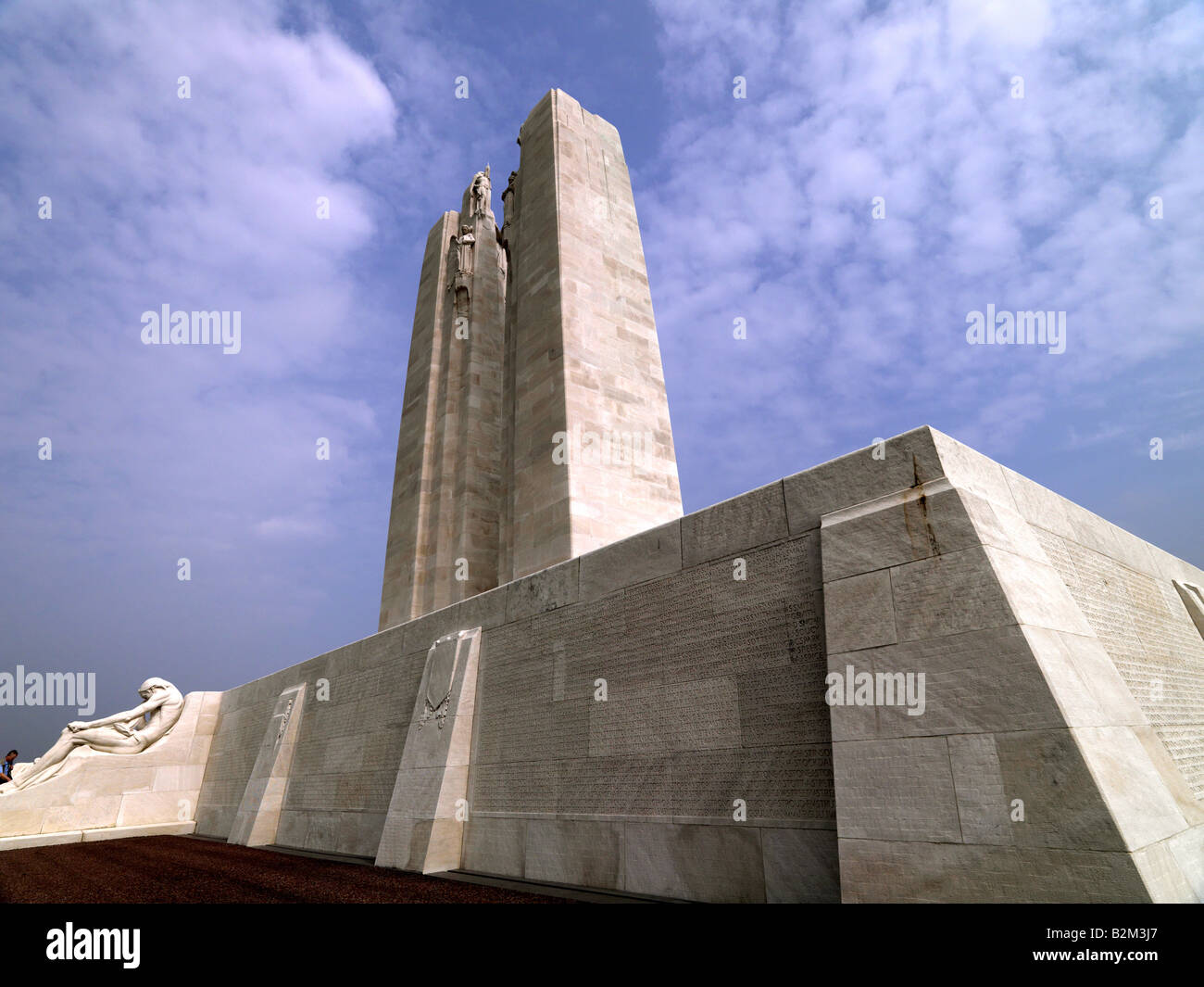 Canadian National Vimy Ridge Park memorial WW1 Stock Photo - Alamy