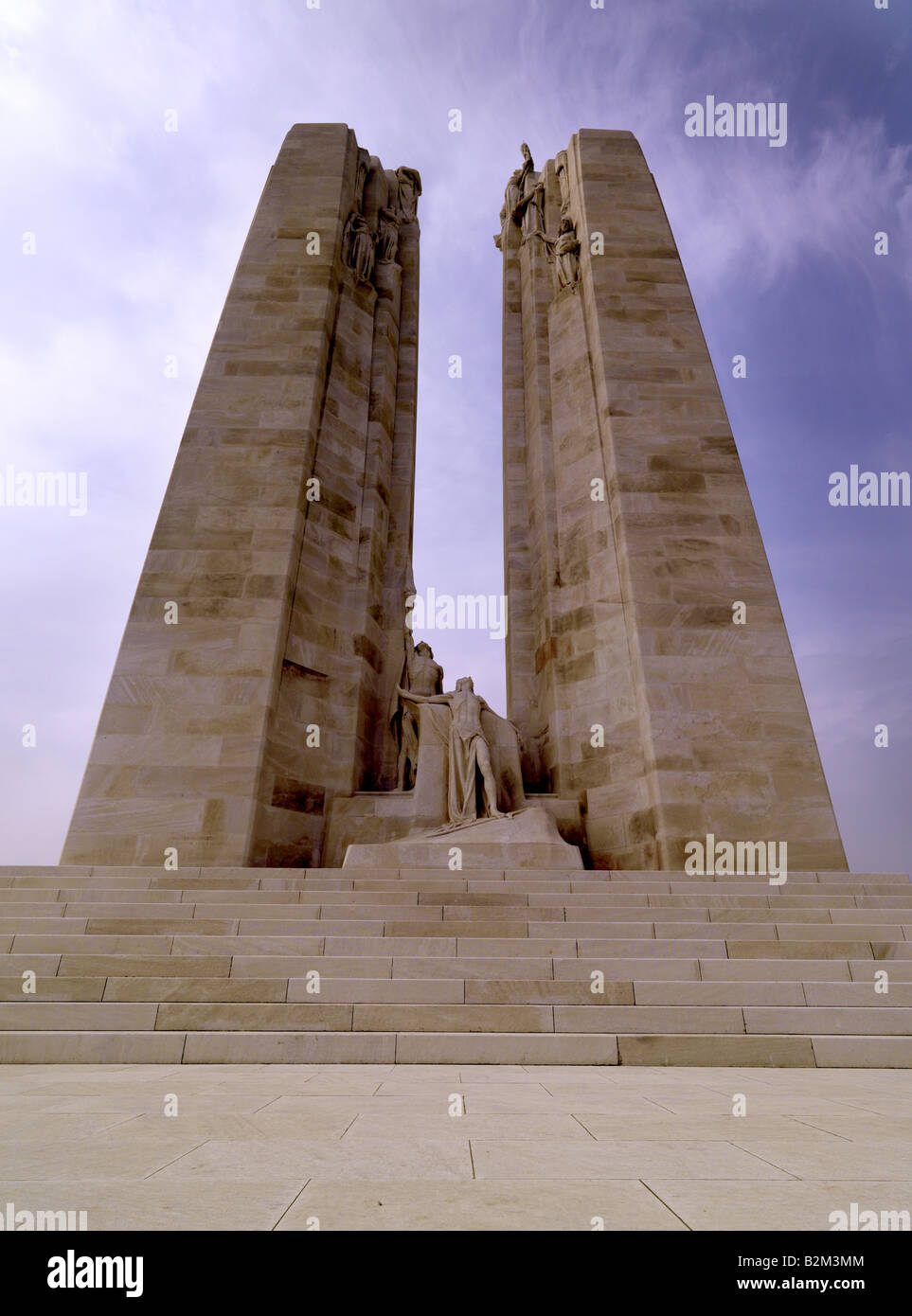 Canadian National Vimy Ridge Park memorial commemorating the lost of ...