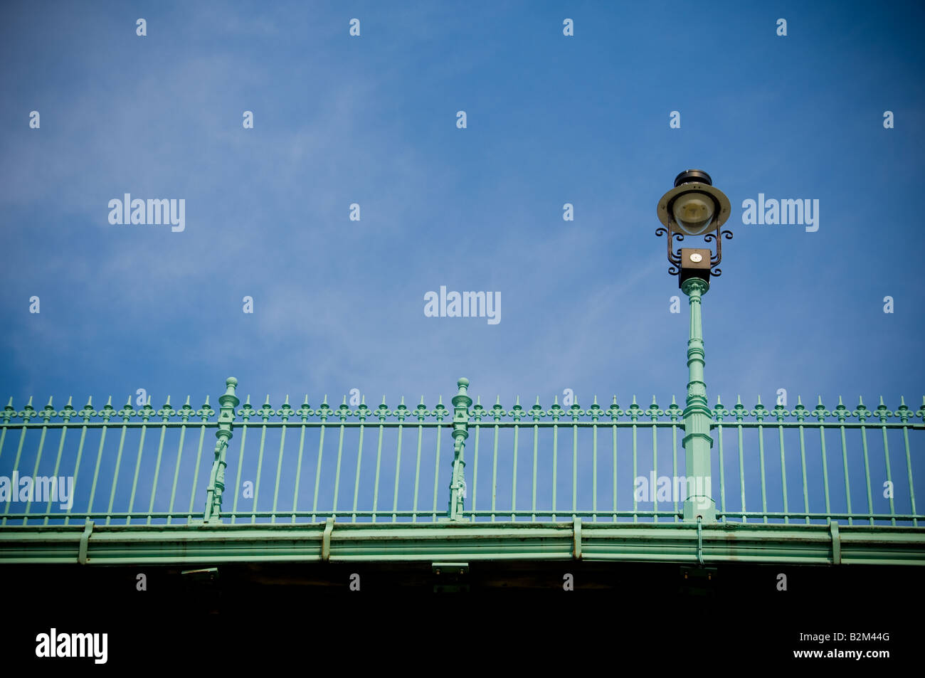 Ornate street light and railings of Cliff bridge (previously know as ...