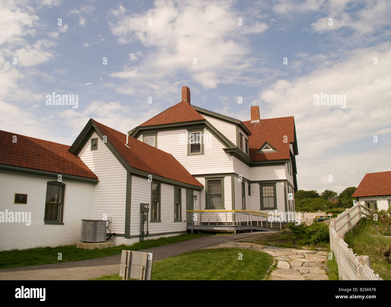 museum Portland lighthouse, Maine, New, England, USA Stock Photo - Alamy
