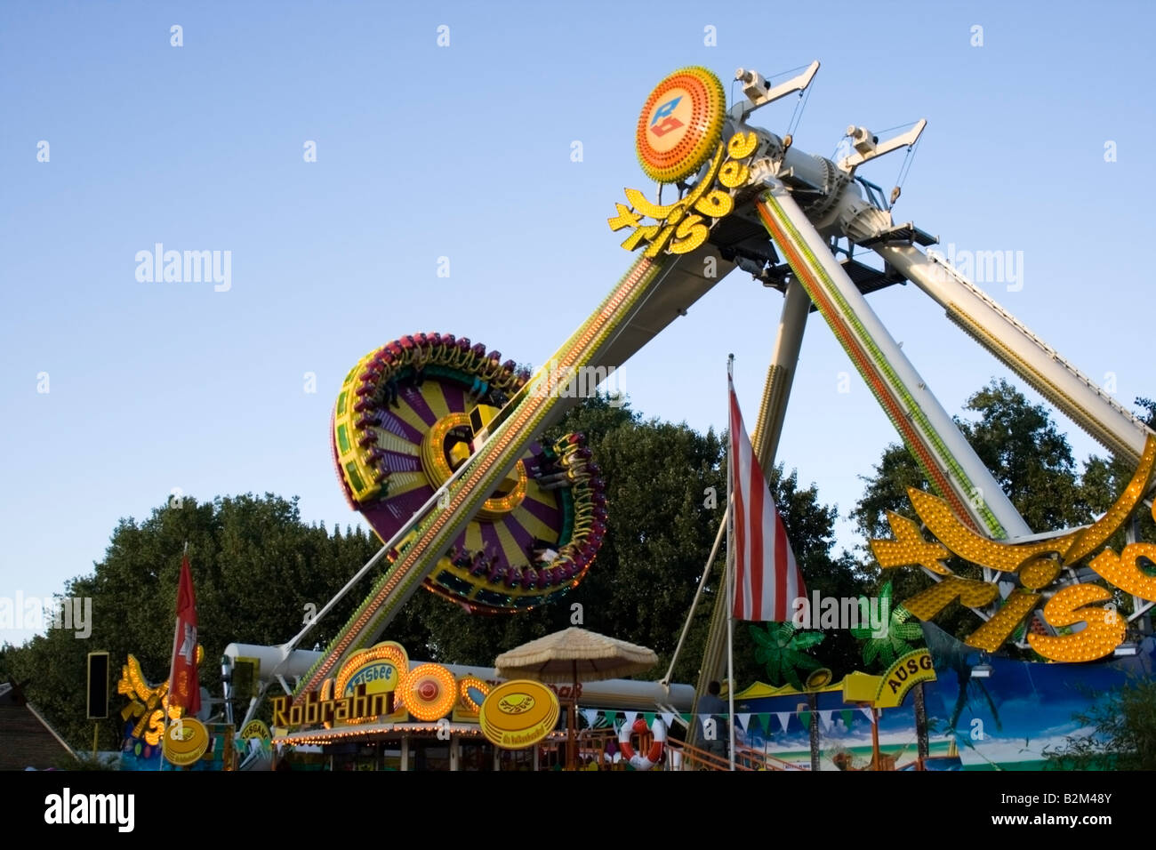 Hamburger Dom the biggest fun fair in Northern Germany Stock Photo - Alamy