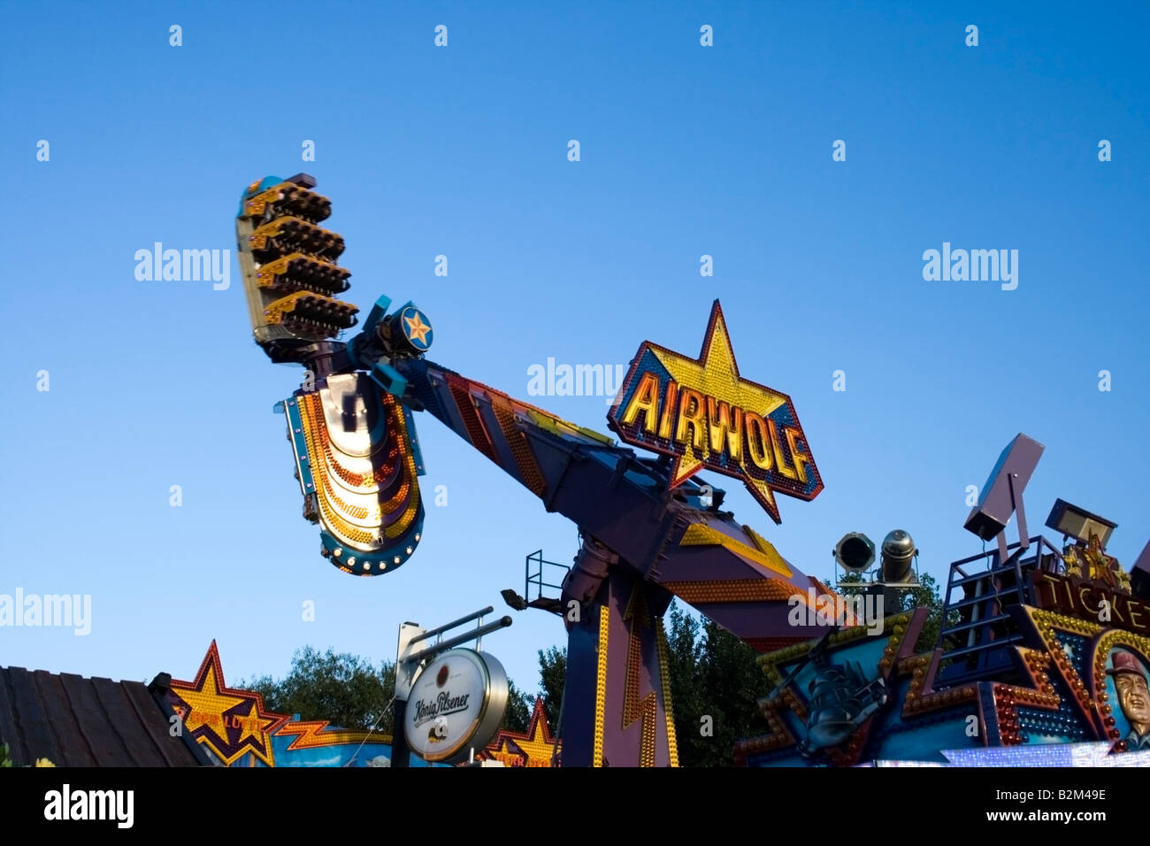 Hamburger Dom the biggest fun fair in Northern Germany Stock Photo - Alamy