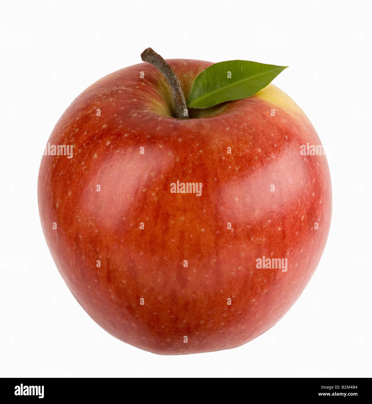 Organic red apple isolated Cut Out Stock Images & Pictures - Alamy