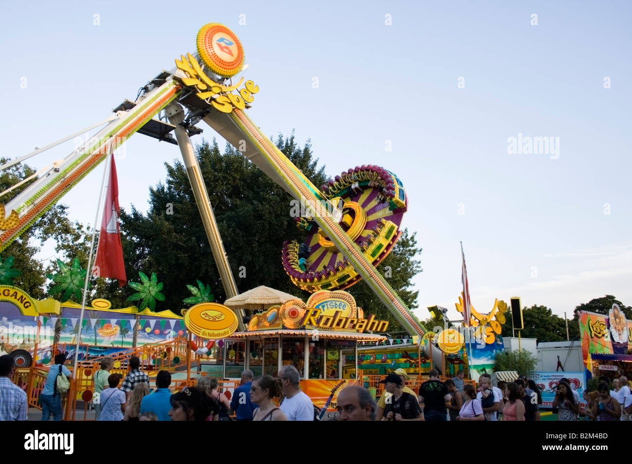 Hamburger Dom the biggest fun fair in Northern Germany Stock Photo - Alamy