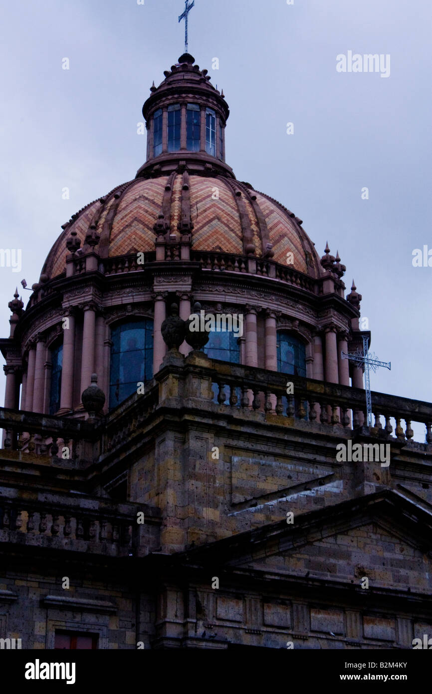 Mexico, Guadalajara, View of the Dome of the Cathedral of Guadalajara ...