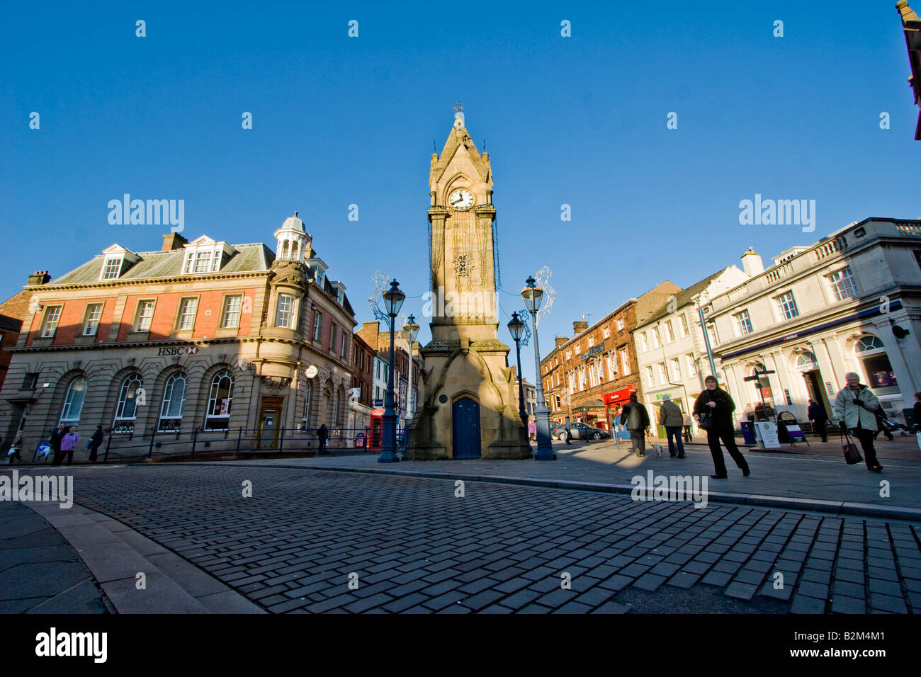The town center Market Square of Penrith UK 12 10 2007 Stock Photo - Alamy