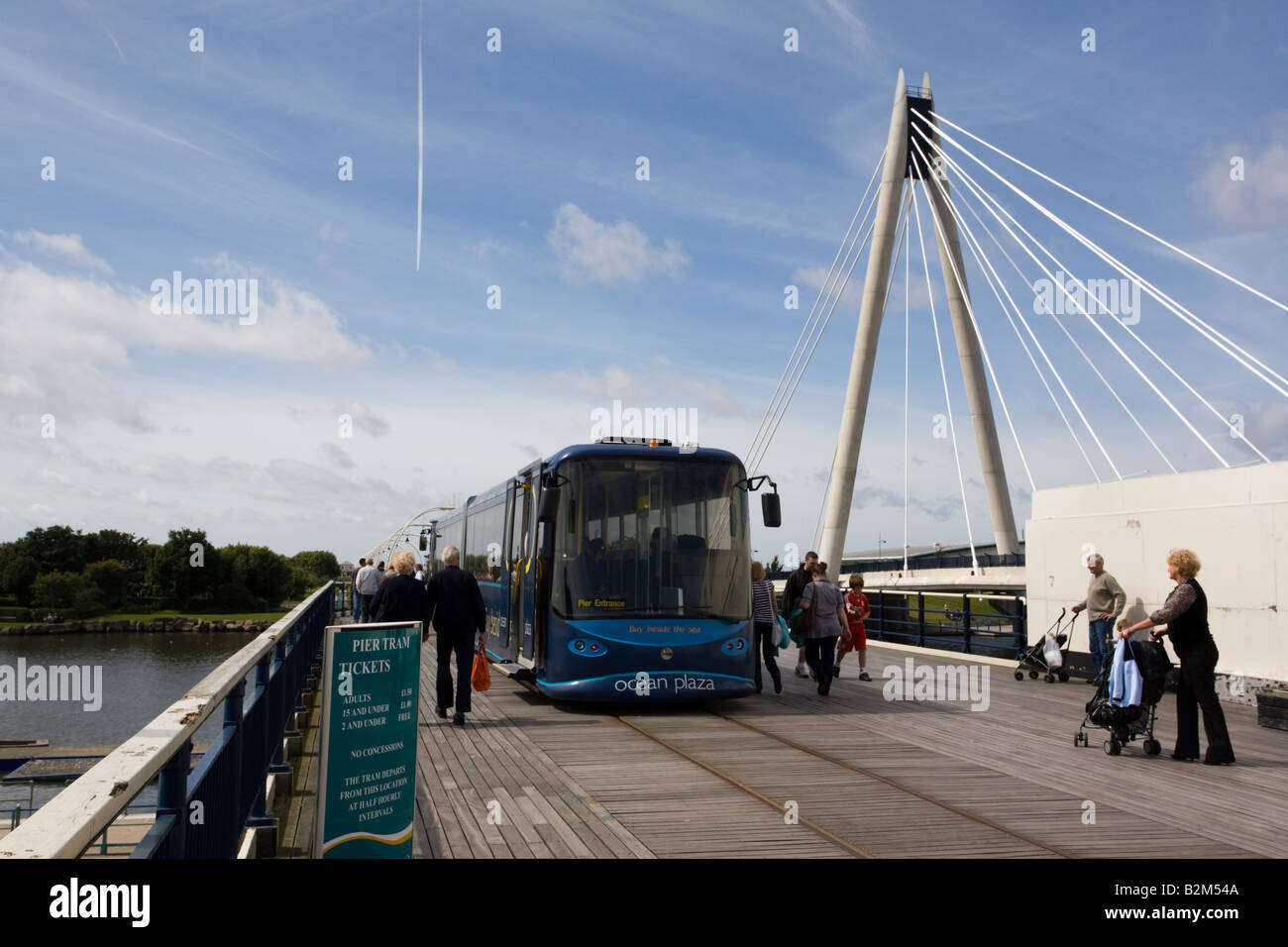 Southport pier tramway hi-res stock photography and images - Alamy