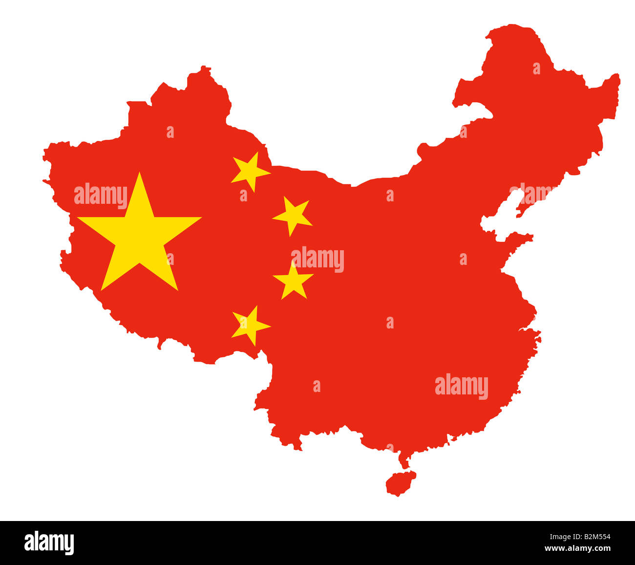 China flag yellow stars Cut Out Stock Images & Pictures - Alamy