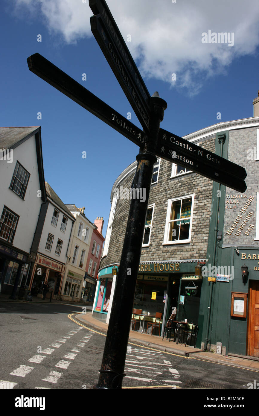 Totnes town centre south devon england uk hi-res stock photography and ...