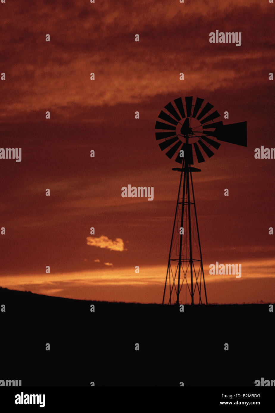 Farmer Windmill Agriculture USA Stock Photo - Alamy