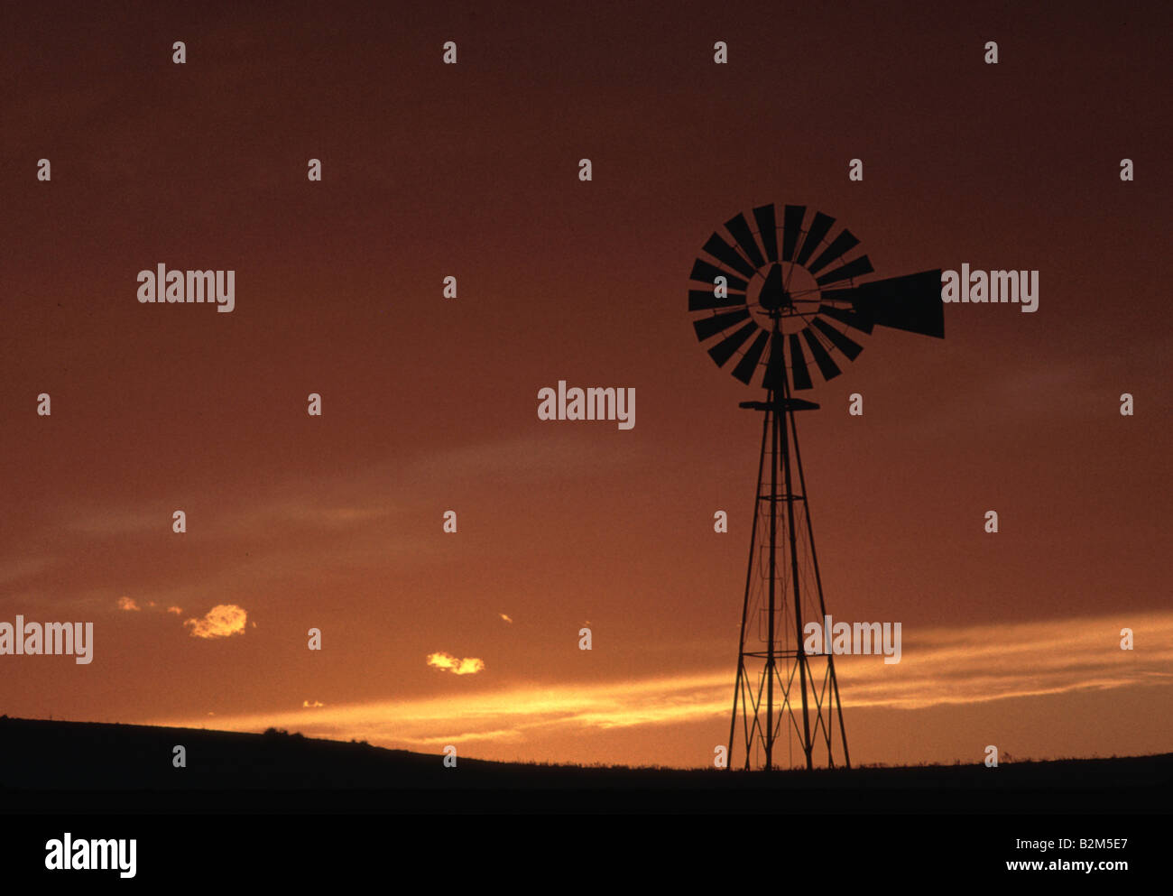 Farmer Windmill Agriculture USA Stock Photo - Alamy