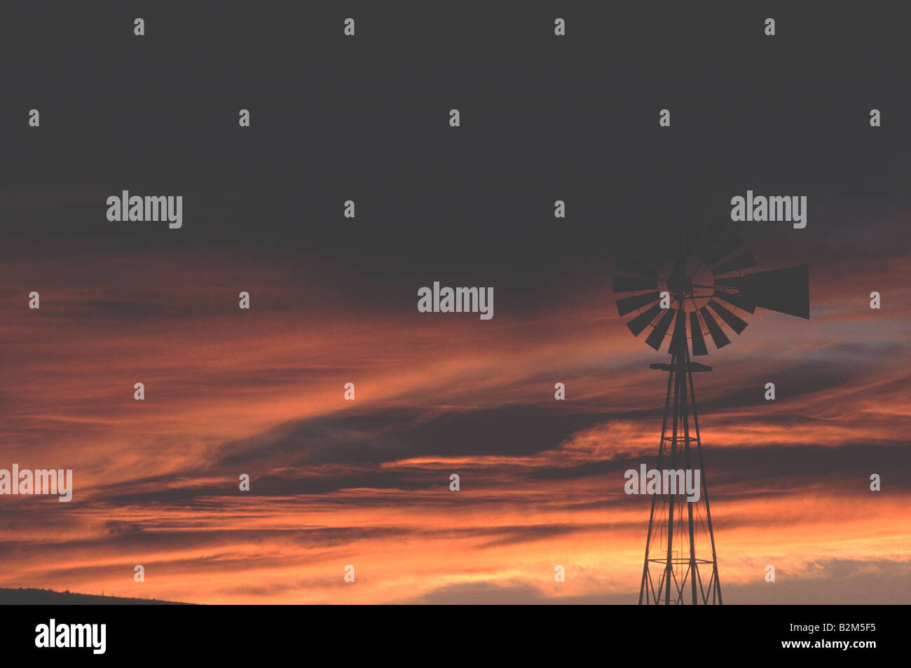 Farmer Windmill Agriculture USA Stock Photo - Alamy