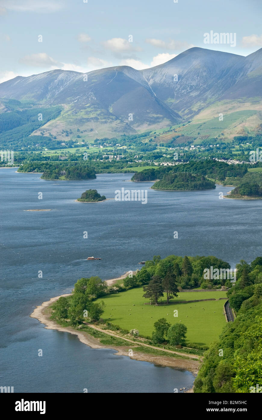 View towards Derwent Water and Keswick, Viewpoint "Surprise View", Lake ...