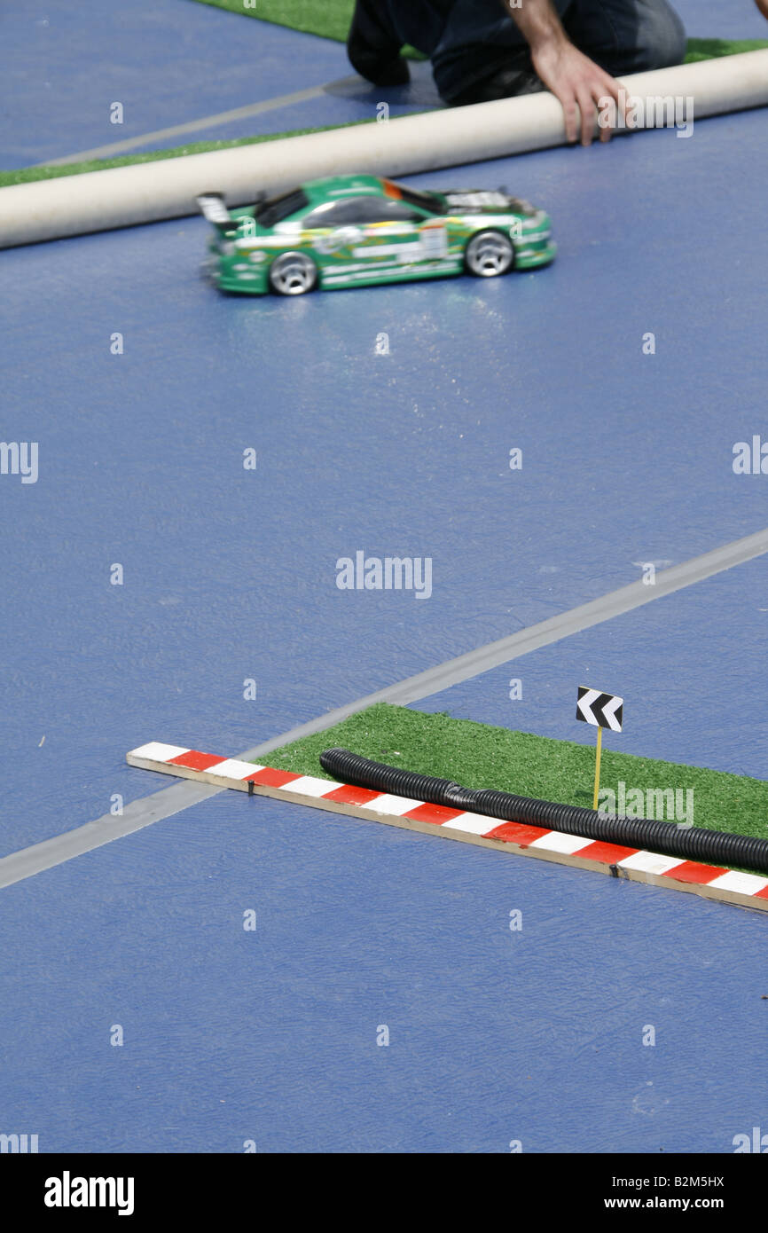 miniature toy rally car race track Stock Photo - Alamy