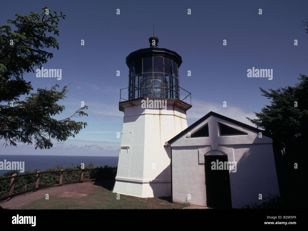 Cape Mears Lighthouse Sunset Oregon Coast Pacific Ocean Tillamook ...