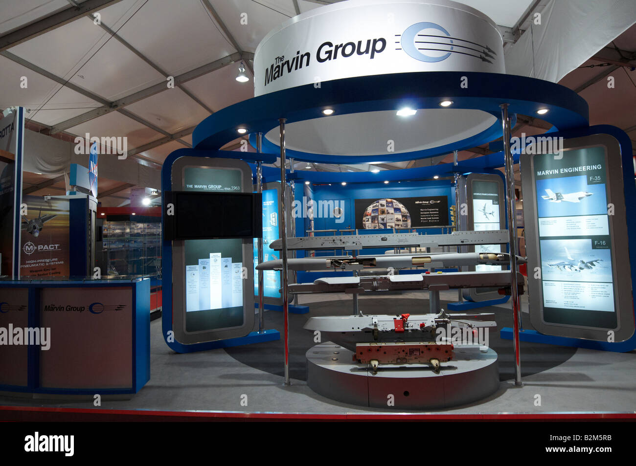 The Marvin Group Farnborough Air Show 2008 Stock Photo - Alamy