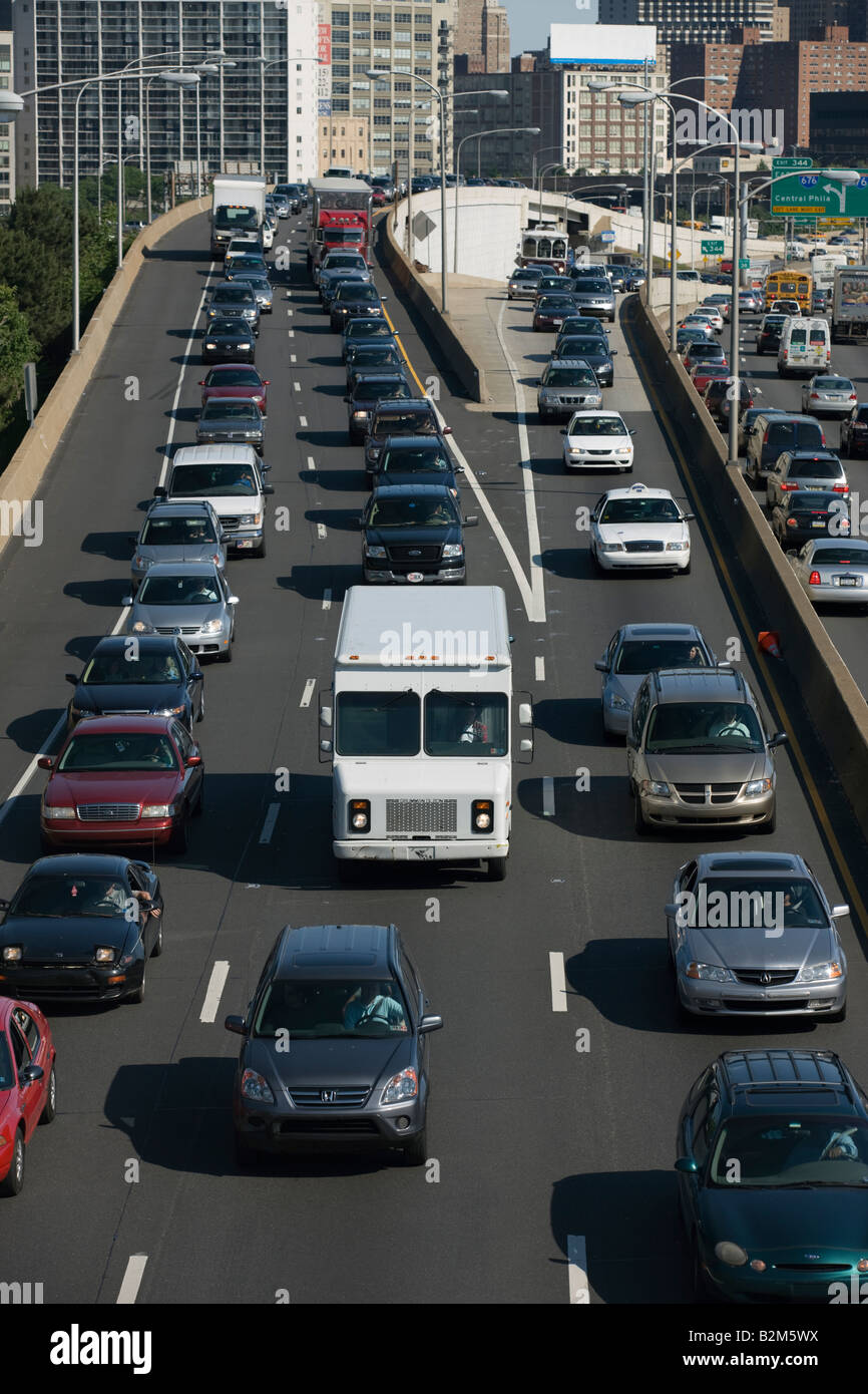 INTERSTATE 76 SCHUYLKILL EXPRESSWAY DOWNTOWN PHILADELPHIA PENNSYLVANIA ...