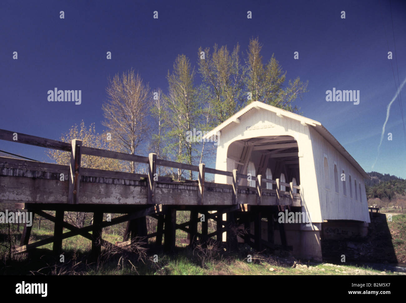 Grave Creek Covered Bridge Josephine County Grants Pass Oregon Stock ...