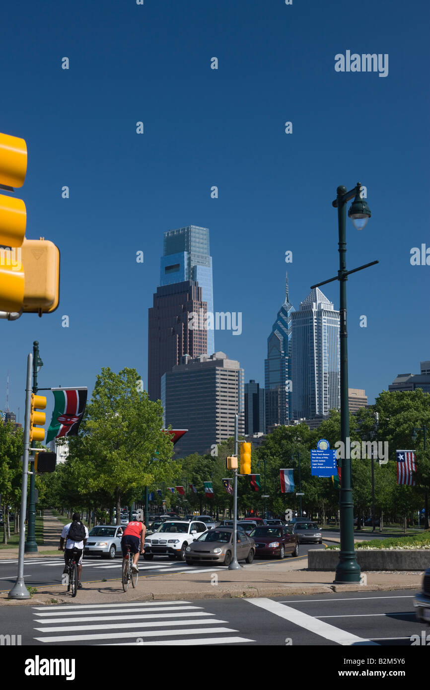 2013 HISTORICAL DOWNTOWN SKYLINE BENJAMIN FRANKLIN PARKWAY PHILADELPHIA ...