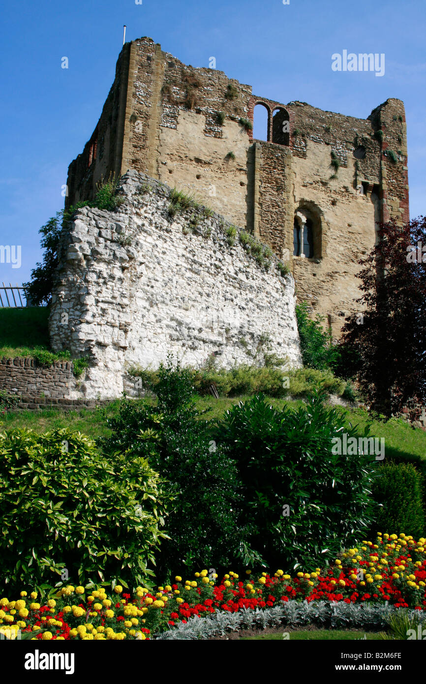 The remains of the 12th century Tower Keep of Guildford Castle in ...