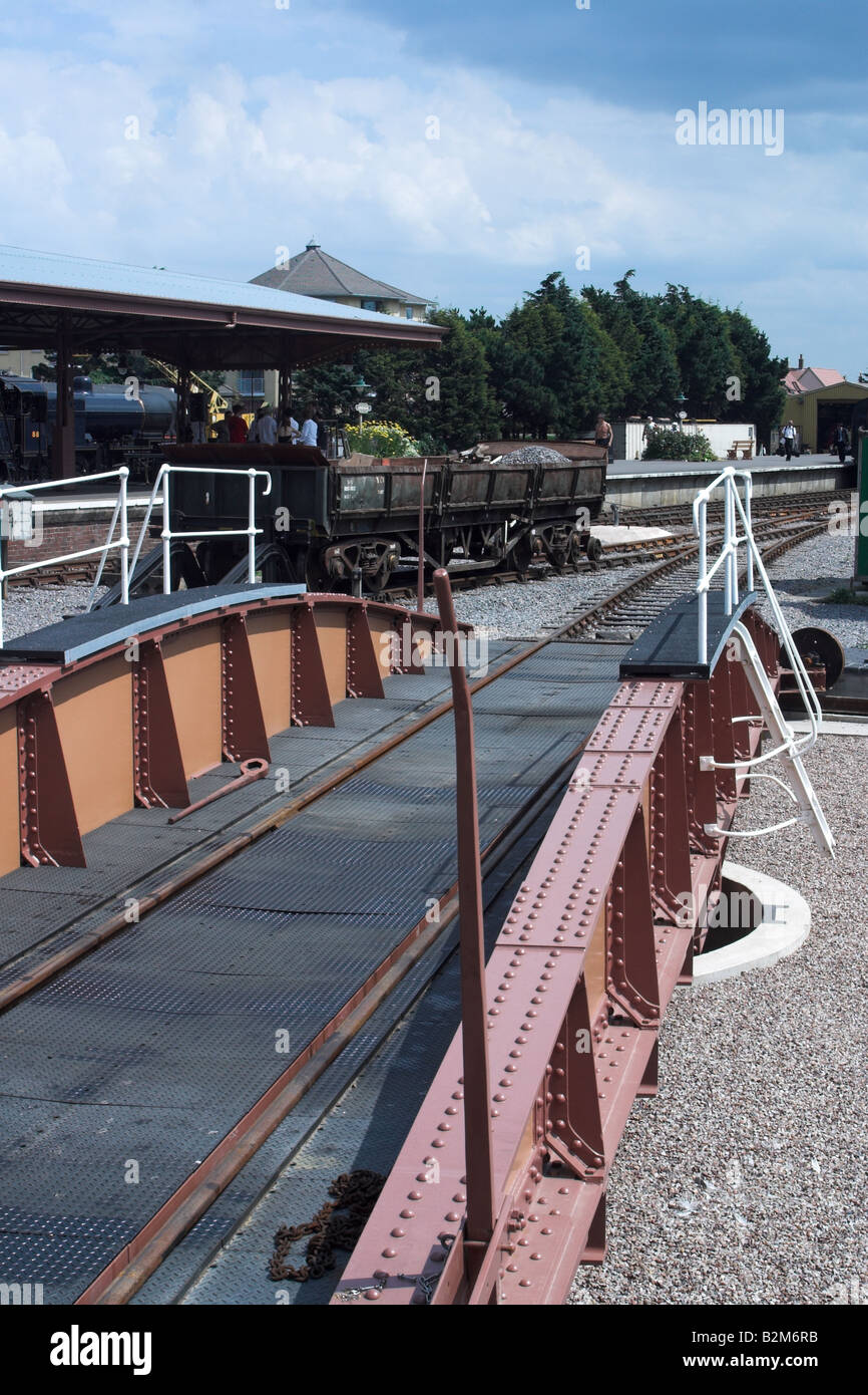 New turntable at Minehead Station. West Somerset Steam Railway Stock ...