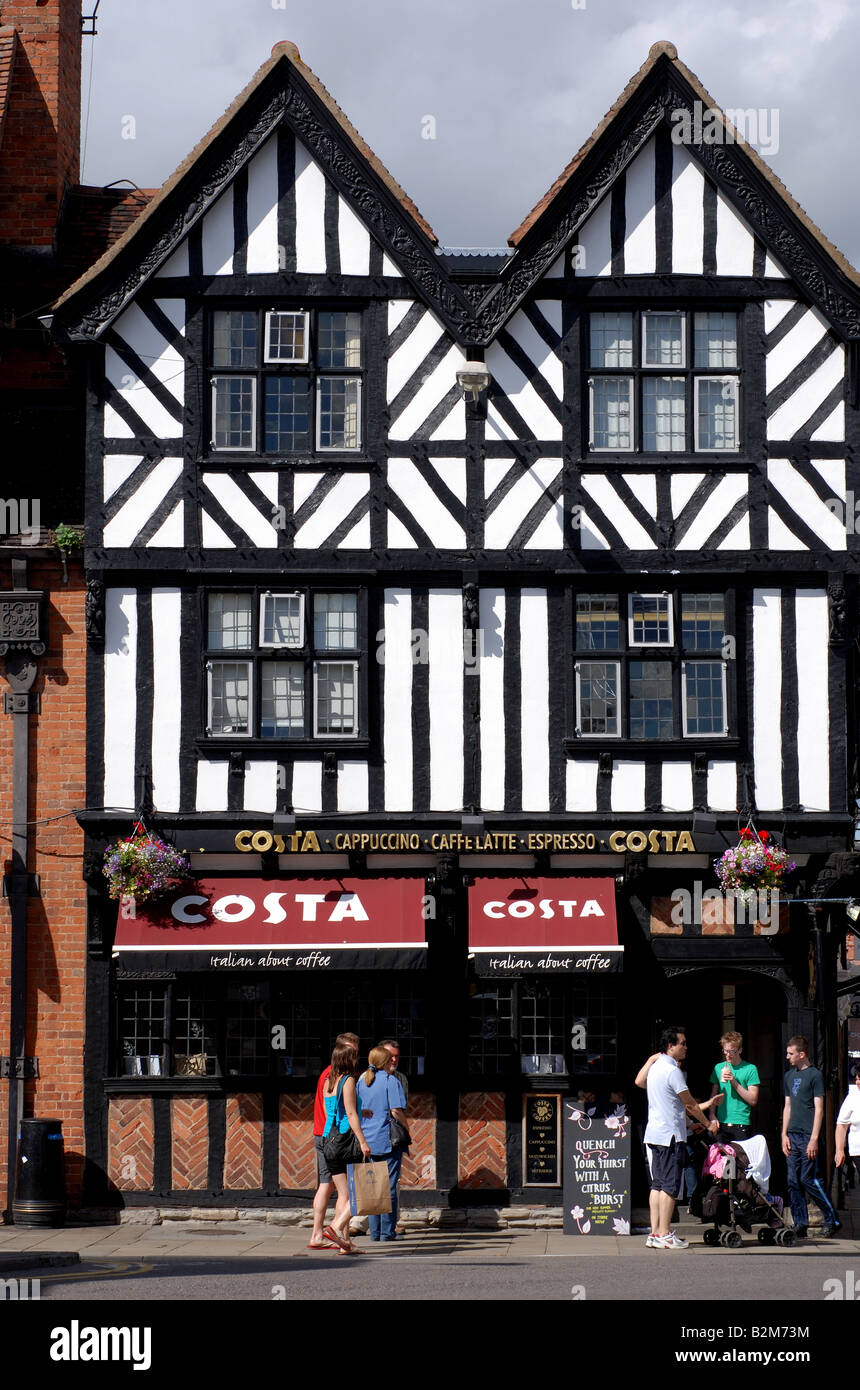 Costa coffee shop, Stratford upon Avon, Warwickshire, England, UK Stock ...