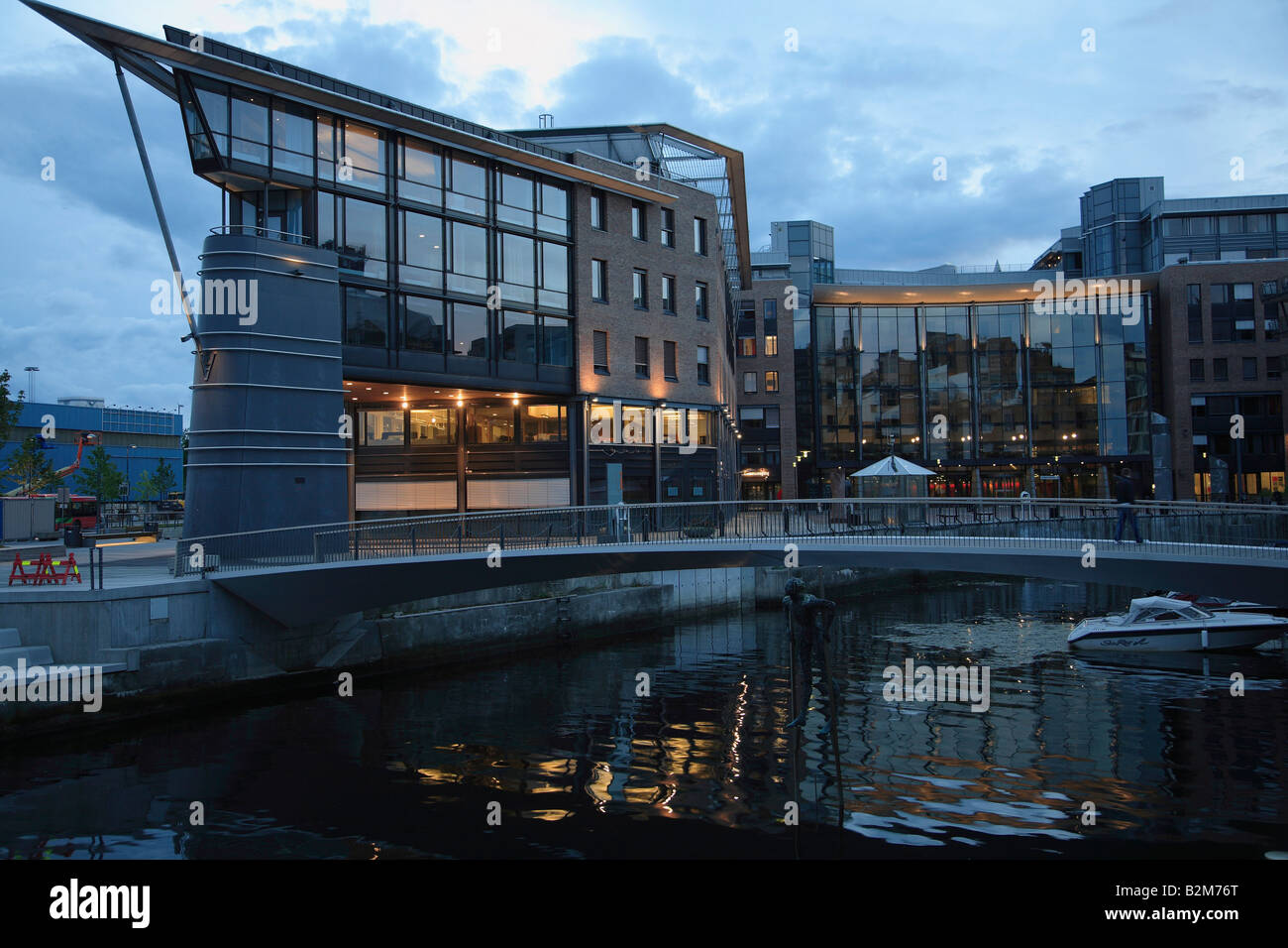 Norway Oslo Aker Brygge area modern architecture Stock Photo - Alamy