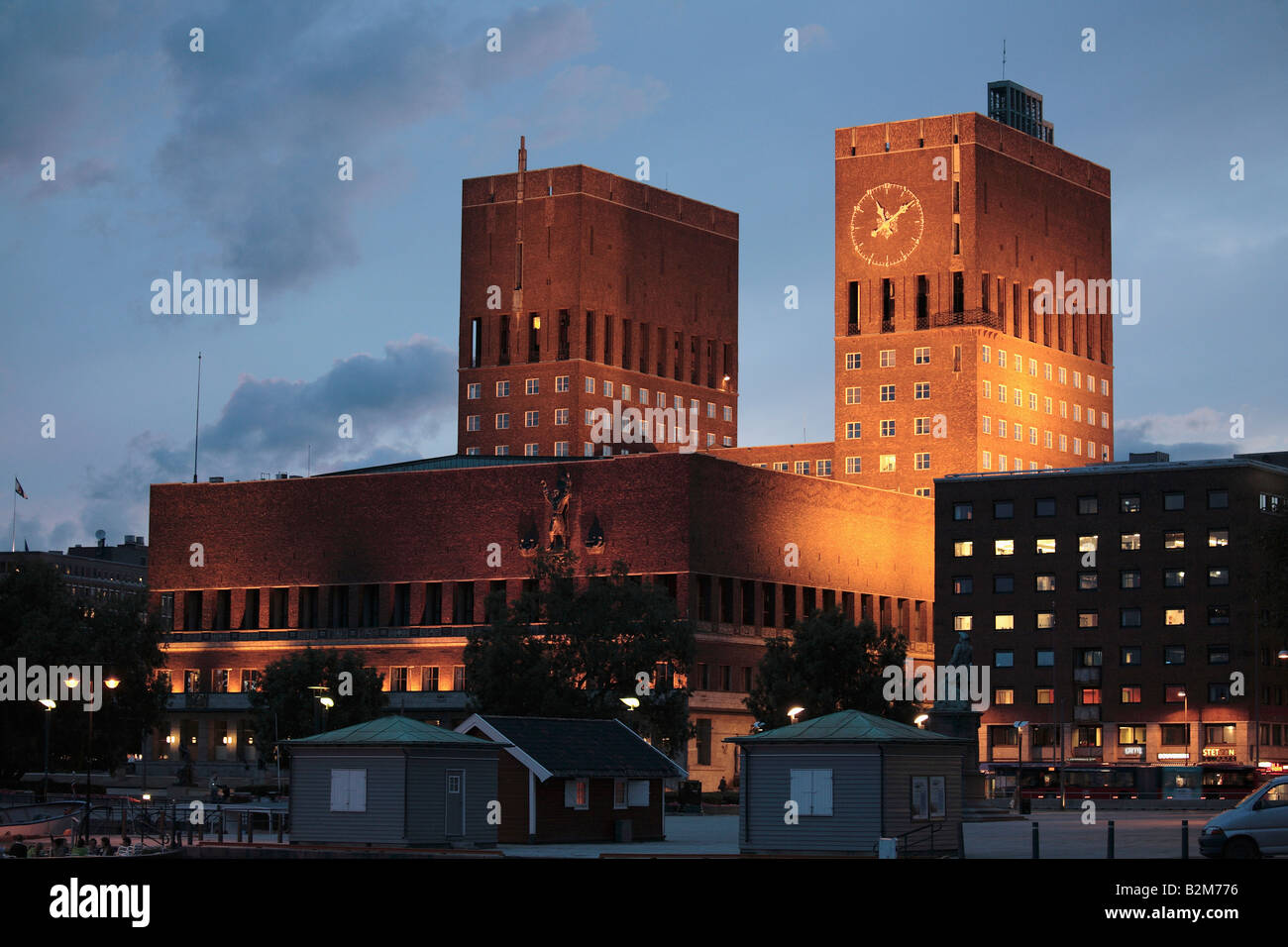 Norway Oslo Town Hall Stock Photo - Alamy
