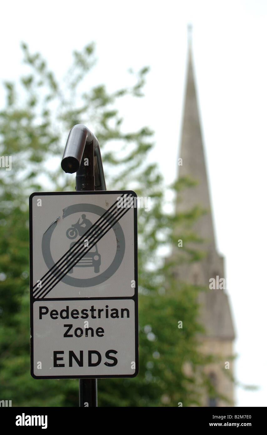 Pedestrian Zone Sign High Resolution Stock Photography and Images - Alamy
