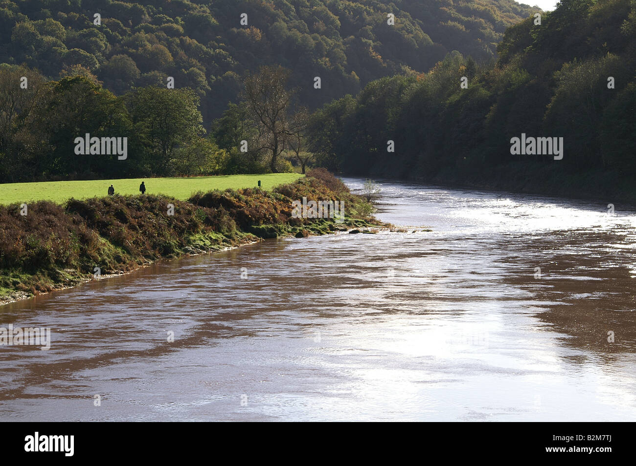 The River Wye at Bigsweir Bridge Stock Photo - Alamy