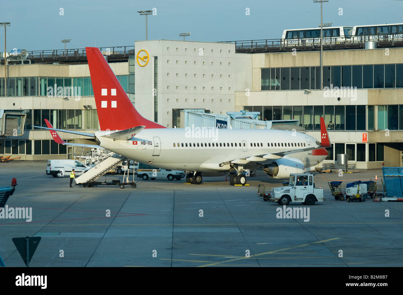PrivatAir all business class Boeing 737 7CN at Frankfurt International ...