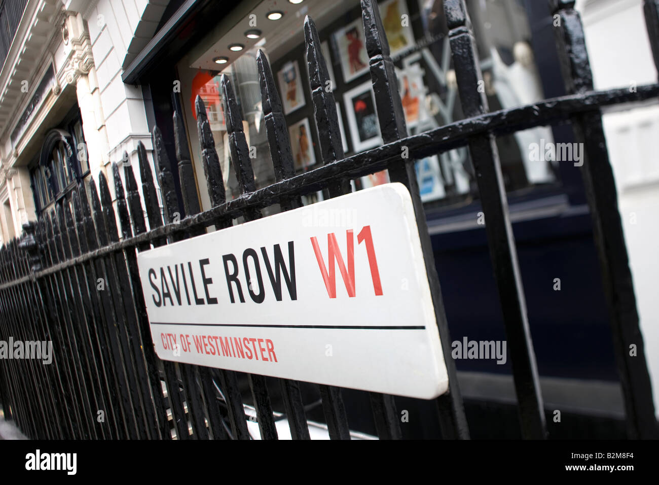 SAVILLE ROW STREET SIGN MAYFAIR LONDON ENGLAND UK Stock Photo - Alamy