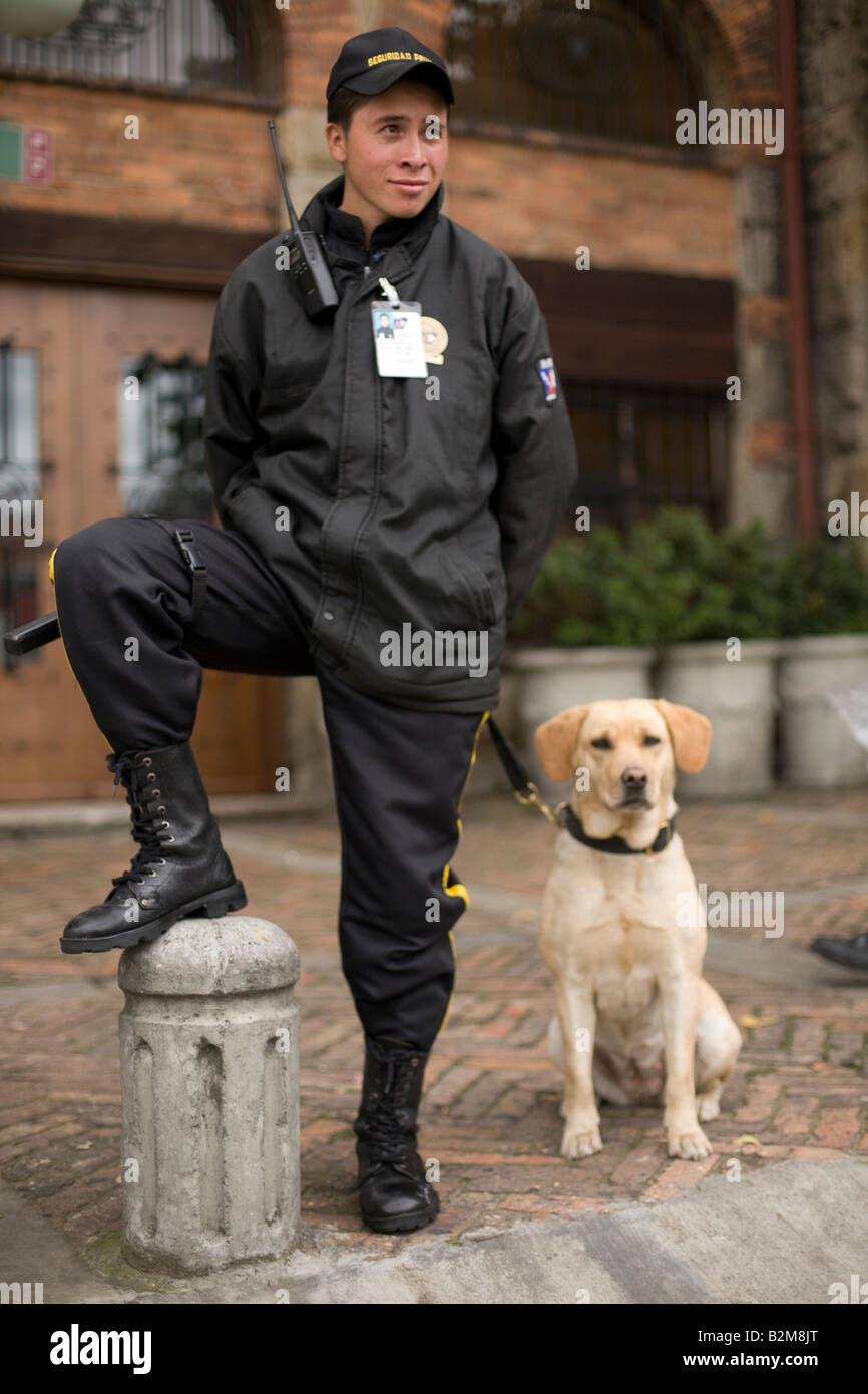 Security Guard with his dog Stock Photo - Alamy