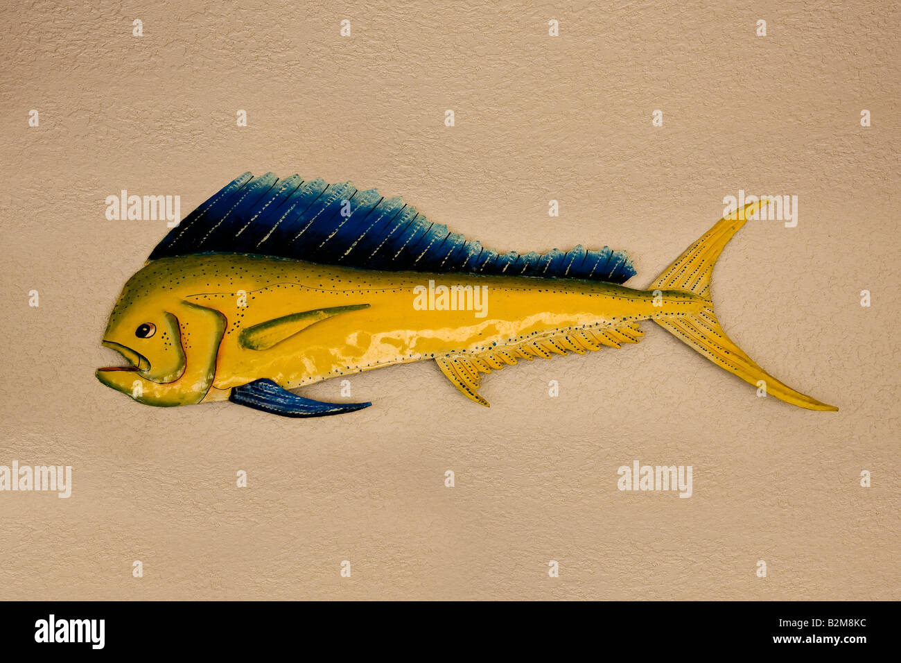 Metal Painted Hand Made Fish Decoration Stock Photo - Alamy