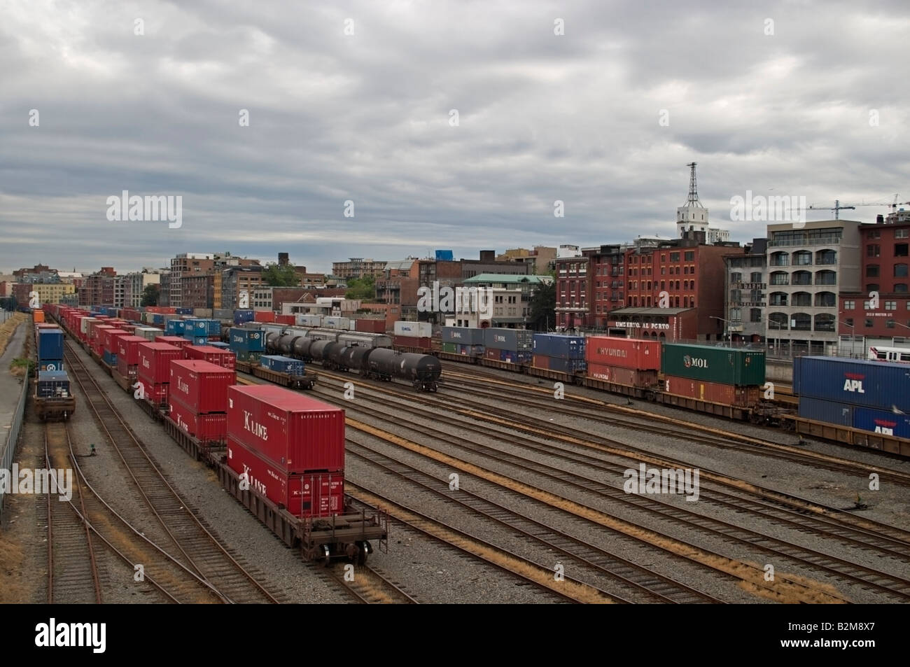 Canadian railway in downtown Vancouver Stock Photo - Alamy