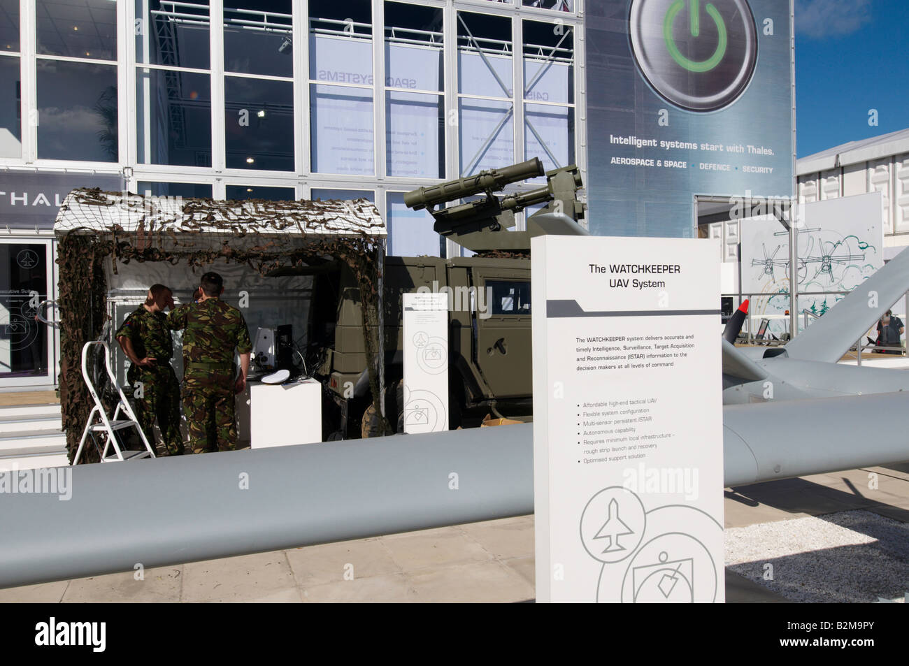 The Watchkeeper System UAV Unmanned Aerial Vehicle Farnborough Air Show ...