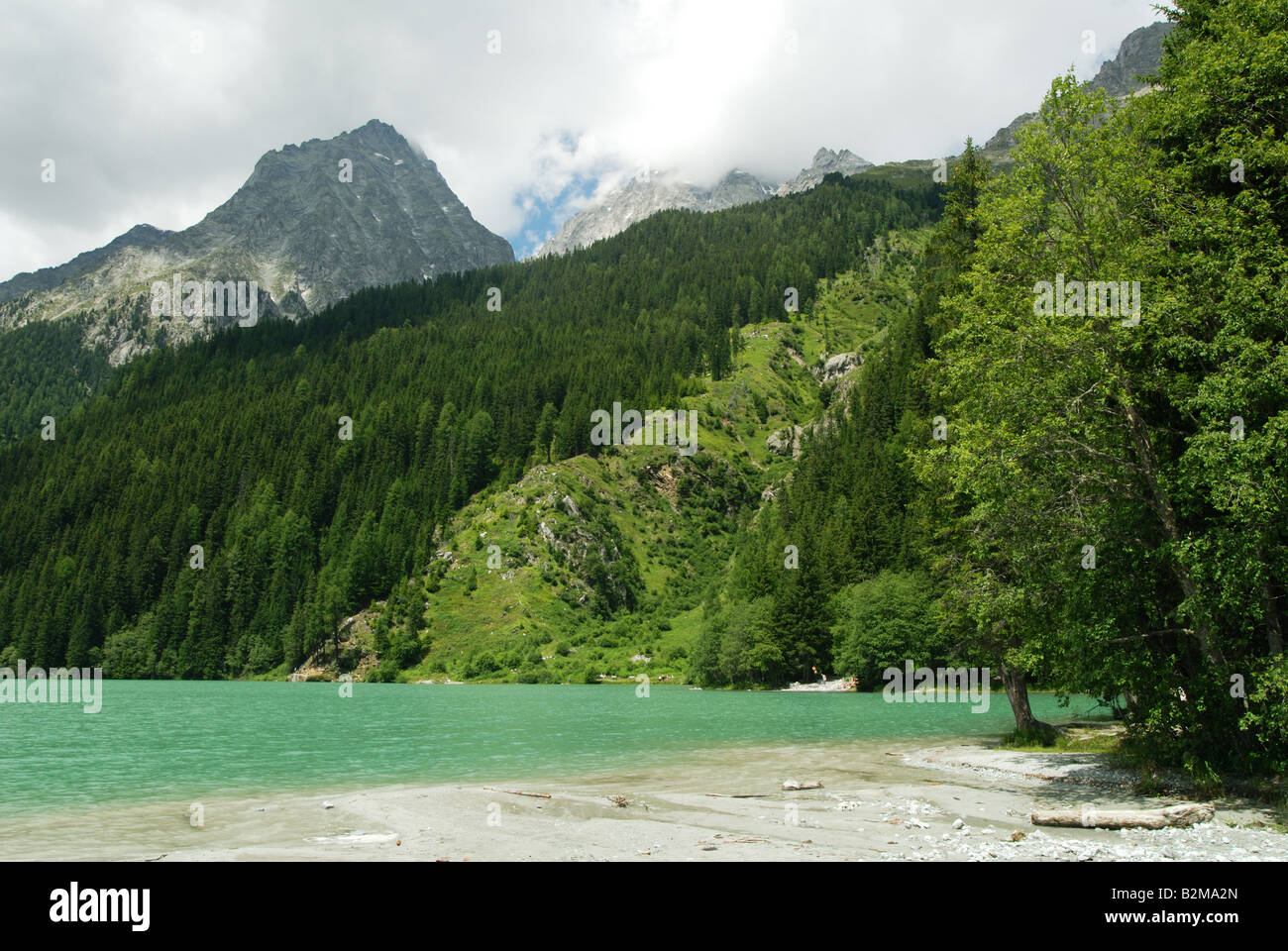Mountain scene in the italian alps Stock Photo - Alamy