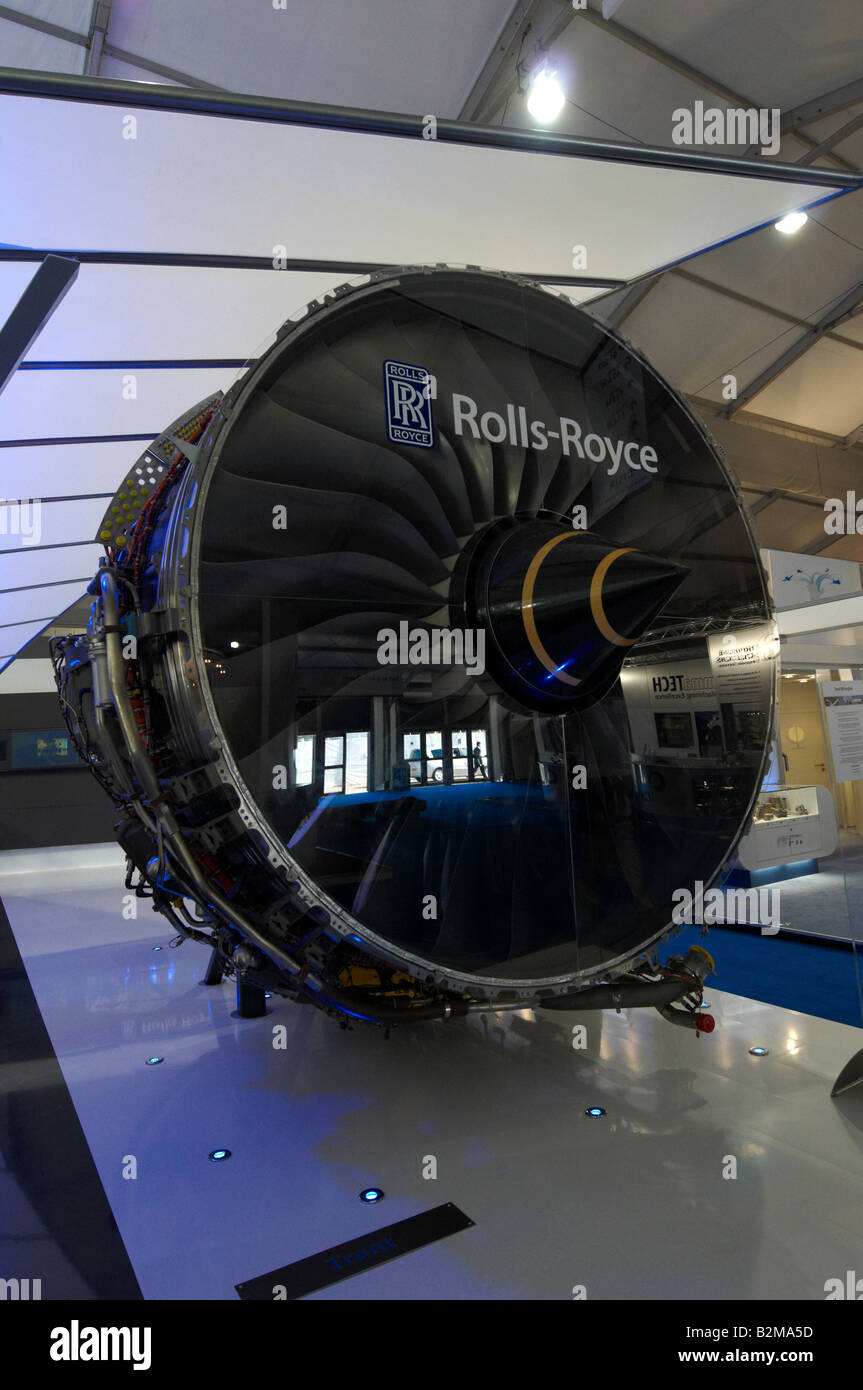 Rolls Royce Engine Farnborough Air Show 2008 Stock Photo - Alamy