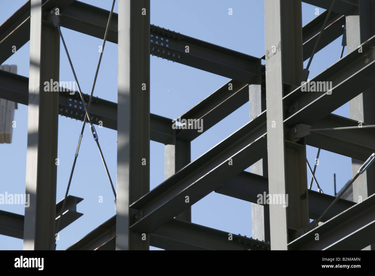 metal girders shell of urban property development Stock Photo - Alamy